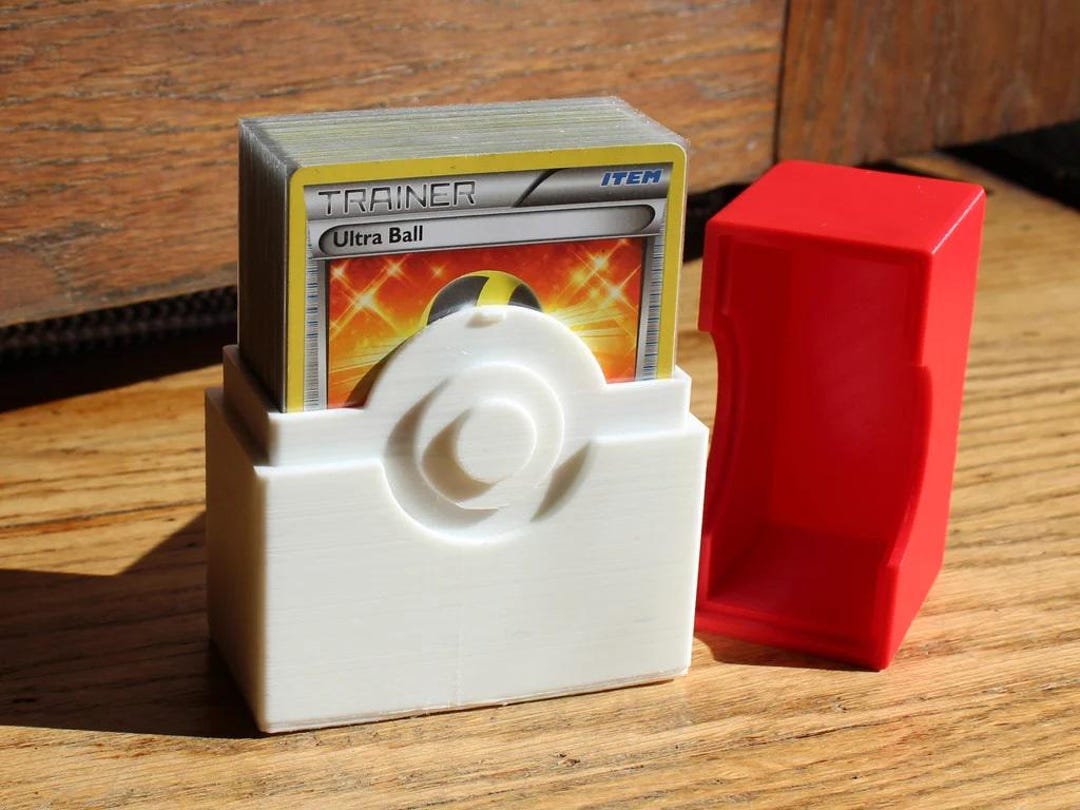 Pokémon Deck Box With Pokéball Design – Holds 60 Cards With Sleeve ...