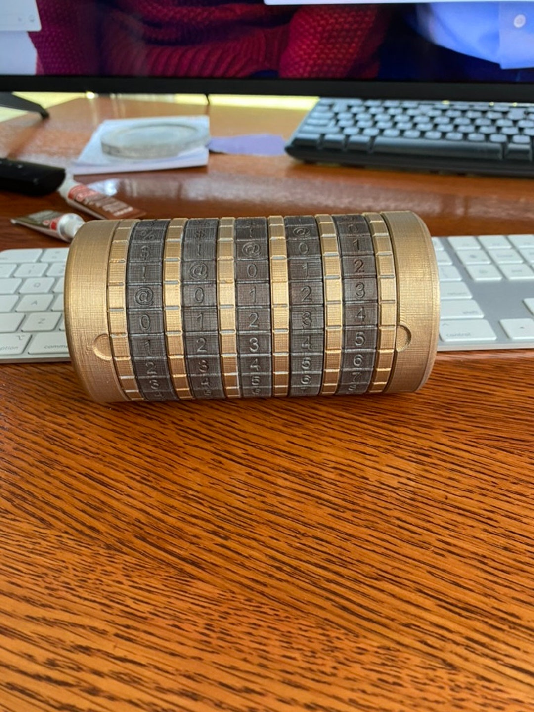 Unique Da Vinci Code Cryptex Mini - 5 Letter Combination Lock With Hidden Compartment ...