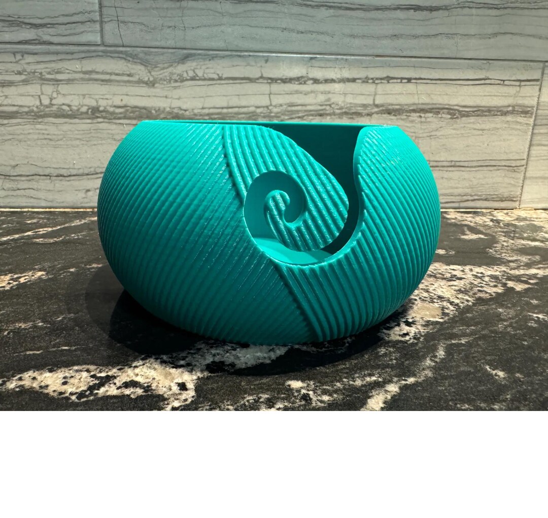 Stylish Yarn Bowl With Ball of Wool Pattern Available in Many Colors ...