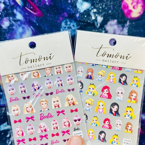 Barbie Princesses Stickers - Etsy