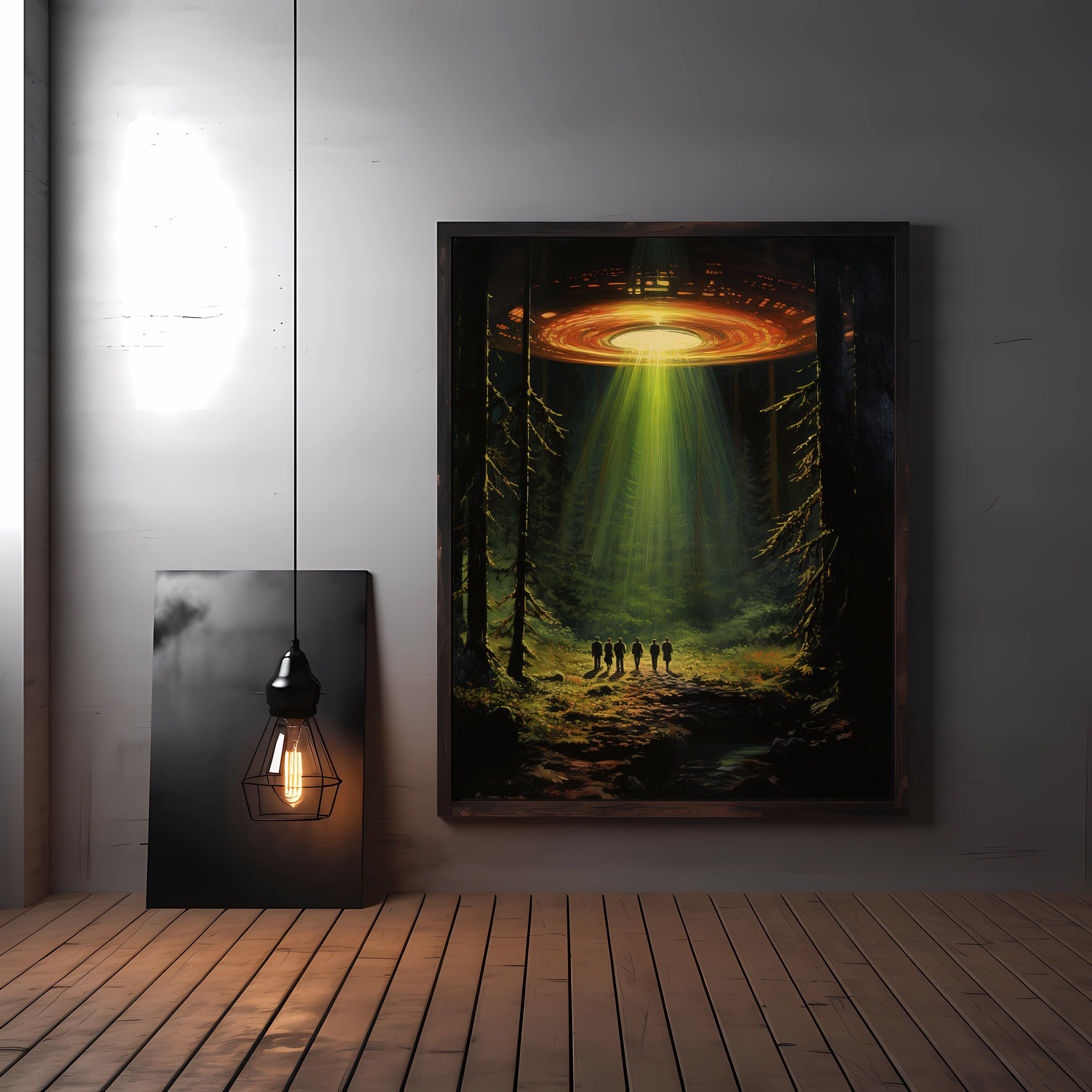 UAP UFO Art Print Art Home Office Decor College Dorm Room Mystery Wall ...