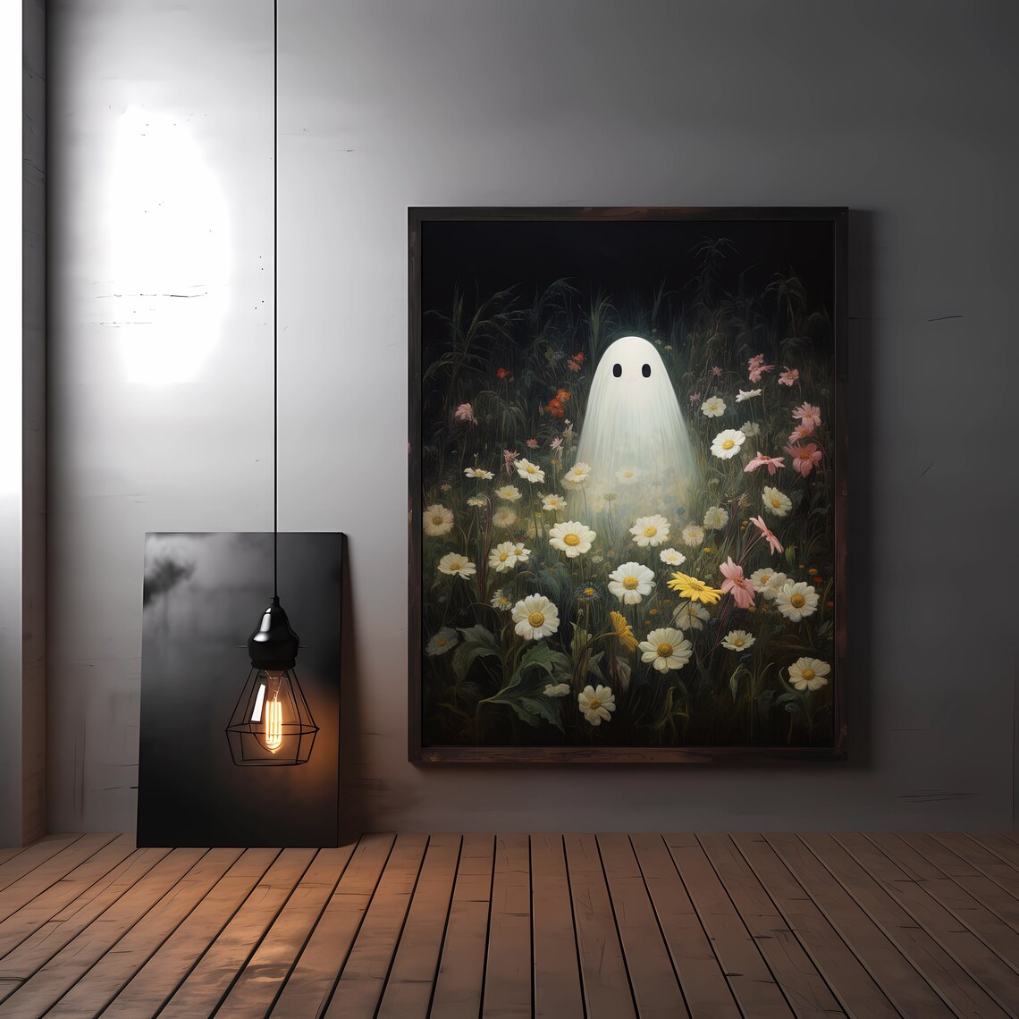 Ghost Gothic Art Print Halloween Spooky Home Office Decor - Etsy