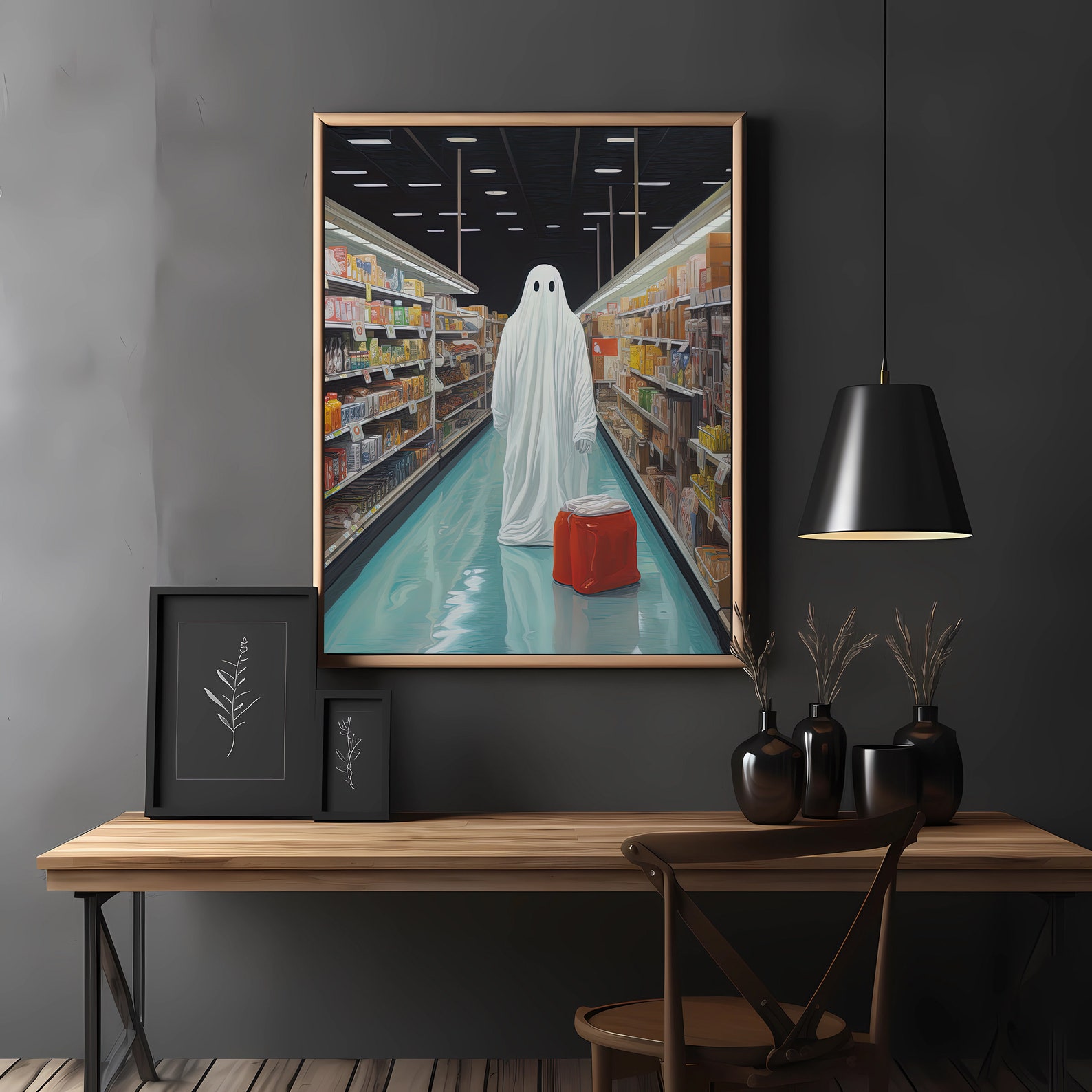 Ghost in a Supermarket Dark Academia Gothic Retro Vintage - Etsy