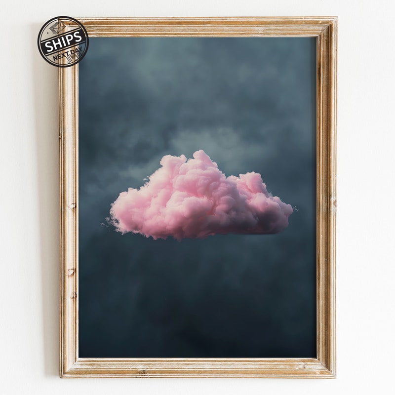 Round Cloud Art - Etsy