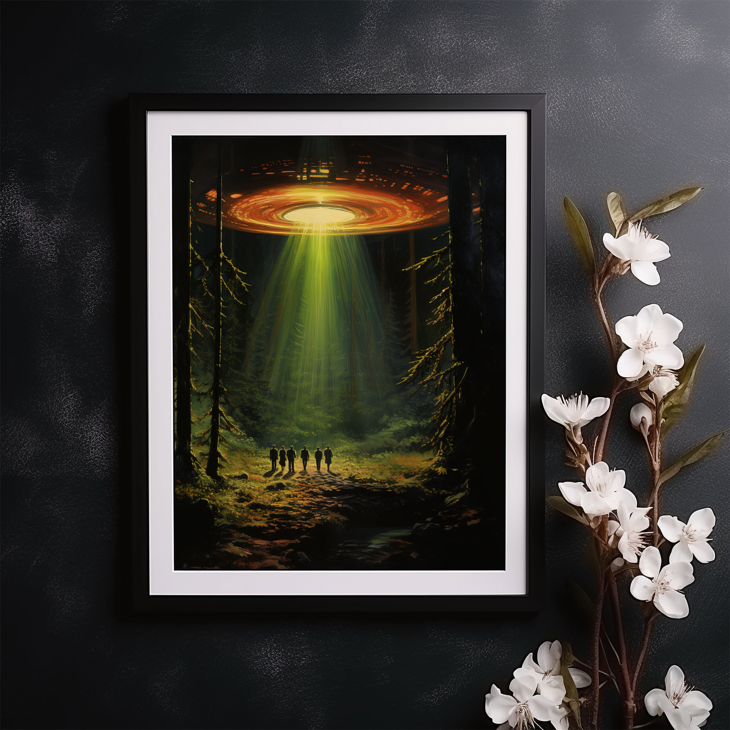 UAP UFO Art Print Art Home Office Decor College Dorm Room Mystery Wall ...