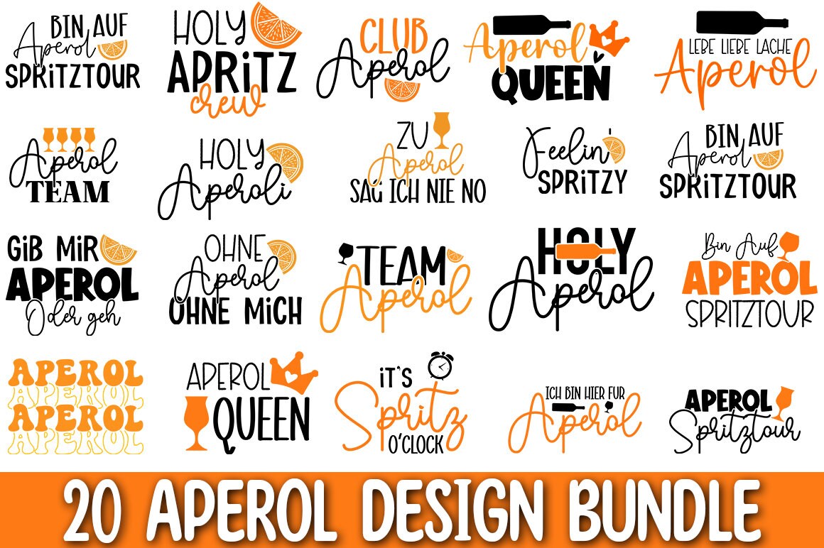 Aperol Svg Png Bundle - Holy Aperoli Svg - Aperol Spritztour Svg - Cricut Silhouette Studio ...
