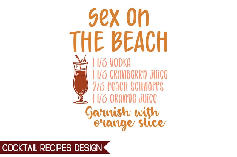 Cocktail Recipes SVG Bundle, Card Making, DIY Projects (dxf, Eps, Png ...