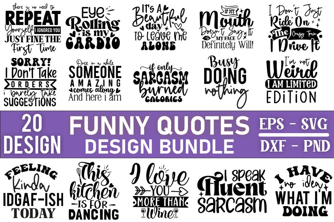 Funny Svg Bundle, Funny Svg for Shirts, Svg for Women, Svg for Men ...