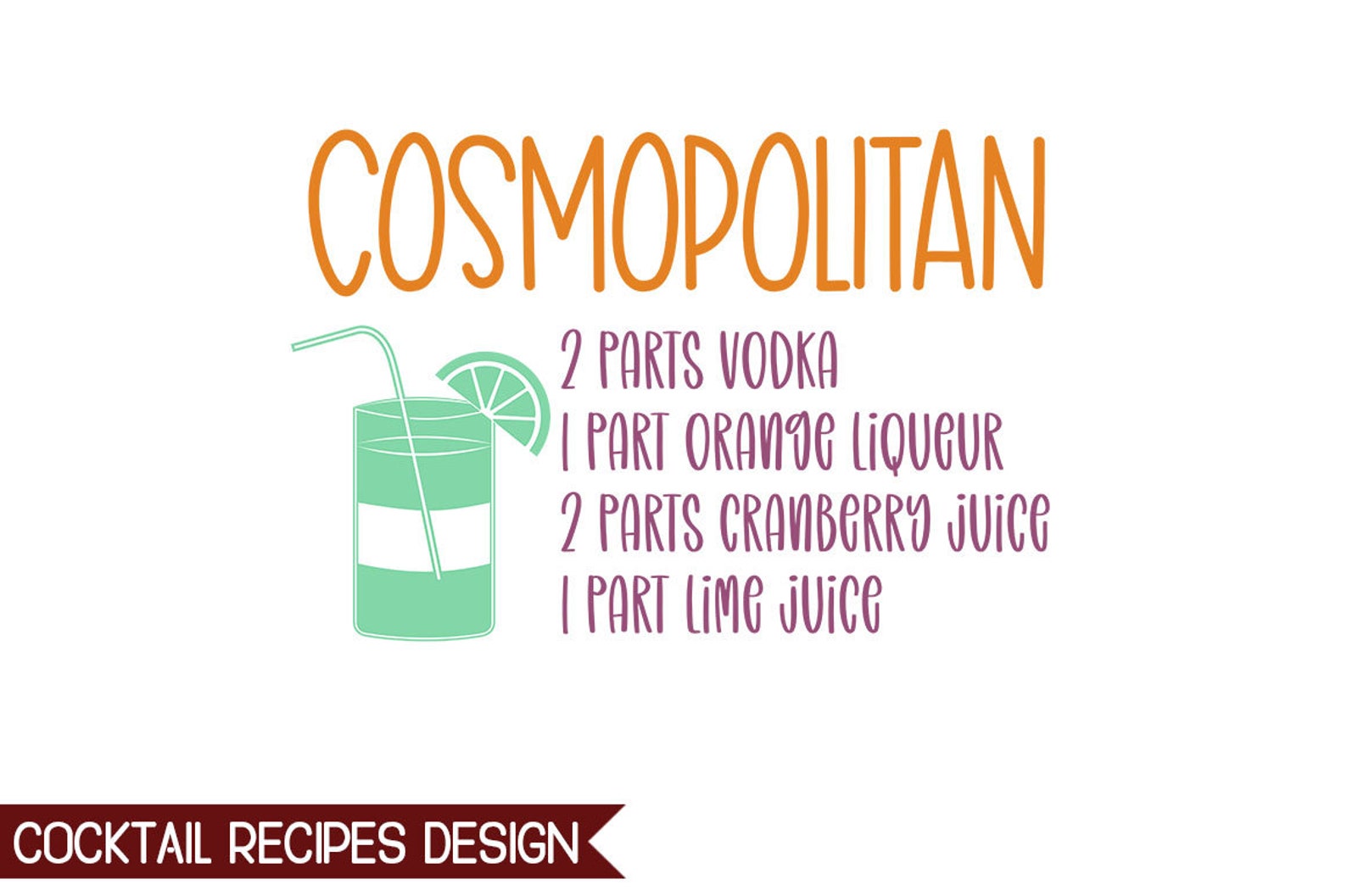 Cocktails Recipe SVG Bundle, Cocktail Recipe Svg, Cocktail Recipe for ...