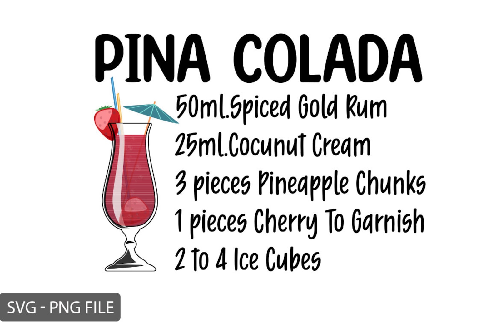 Cocktails Recipe SVG Bundle, Cocktail Recipe Svg, Cocktail Recipe for ...