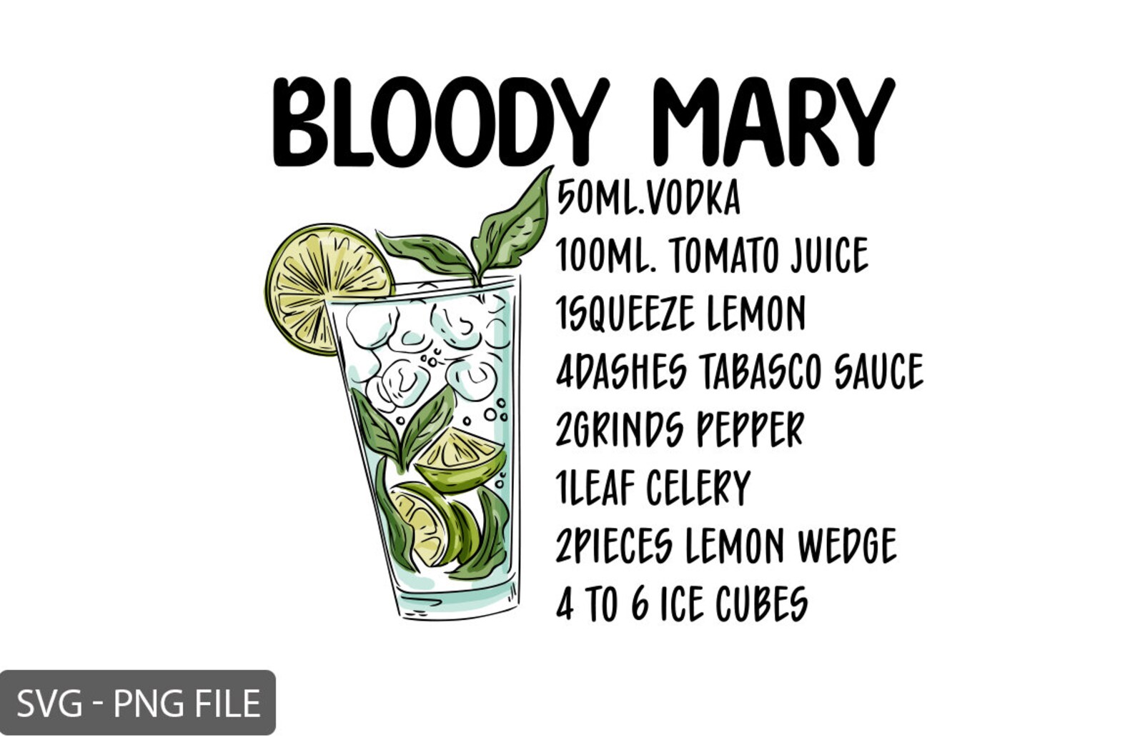 Cocktails Recipe SVG Bundle, Cocktail Recipe Svg, Cocktail Recipe for ...