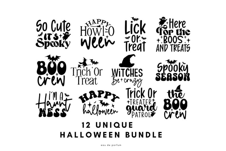 Halloween SVG Bundle, Witches, Spooky Designs (cut File) - Etsy