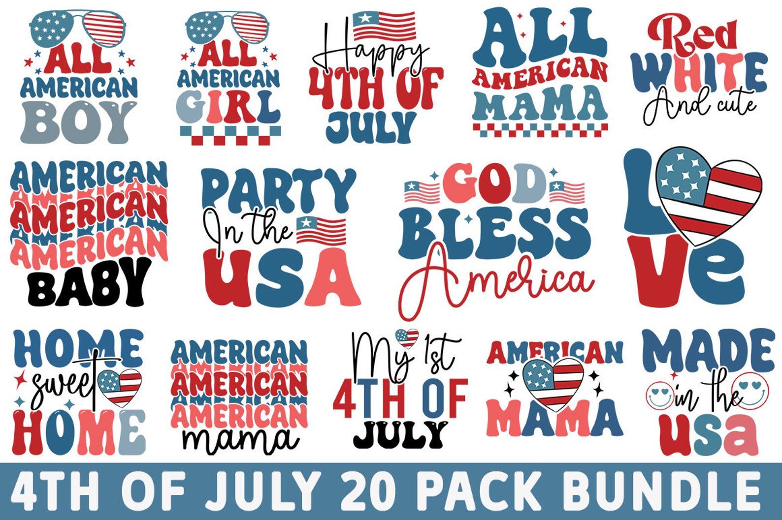 4th of July SVG Bundle, July 4th Svg, America Svg , Independence Day ...