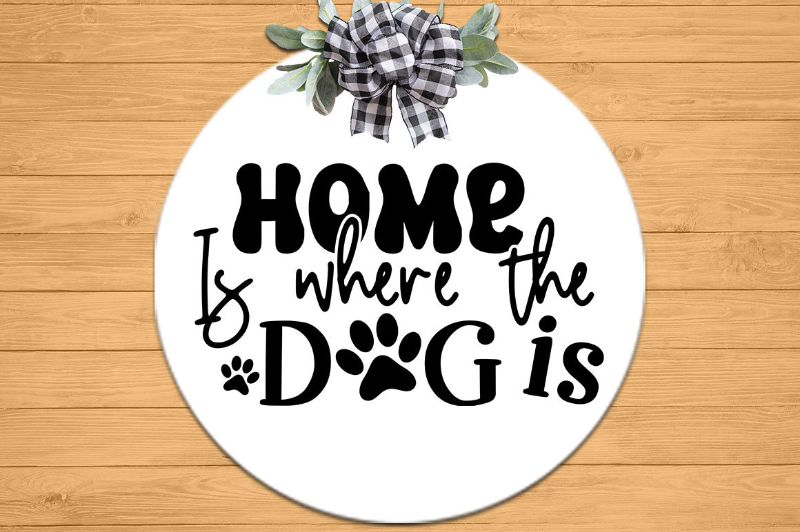 Dog Welcome Sign SVG Bundle, Dog Bandana SVG, Dog Sign SVG, Door Hanger ...