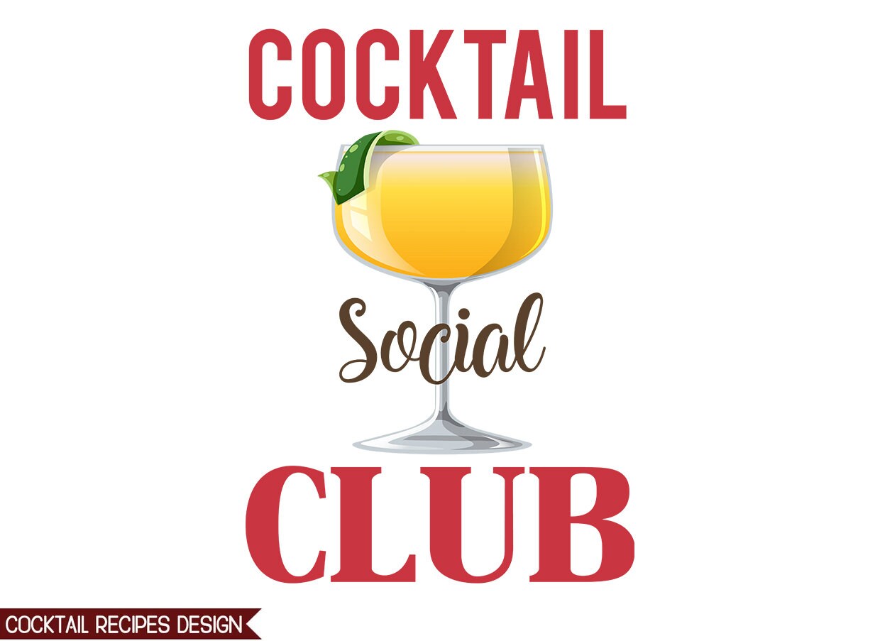 Summer Cocktail Bundle Svg, Cocktail Social Club Png, Social Club Png ...