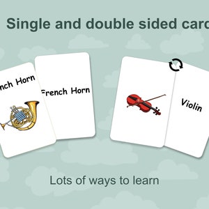 Mystuddybuddy Musical Instruments Flashcards Digital Learning Aid for ...