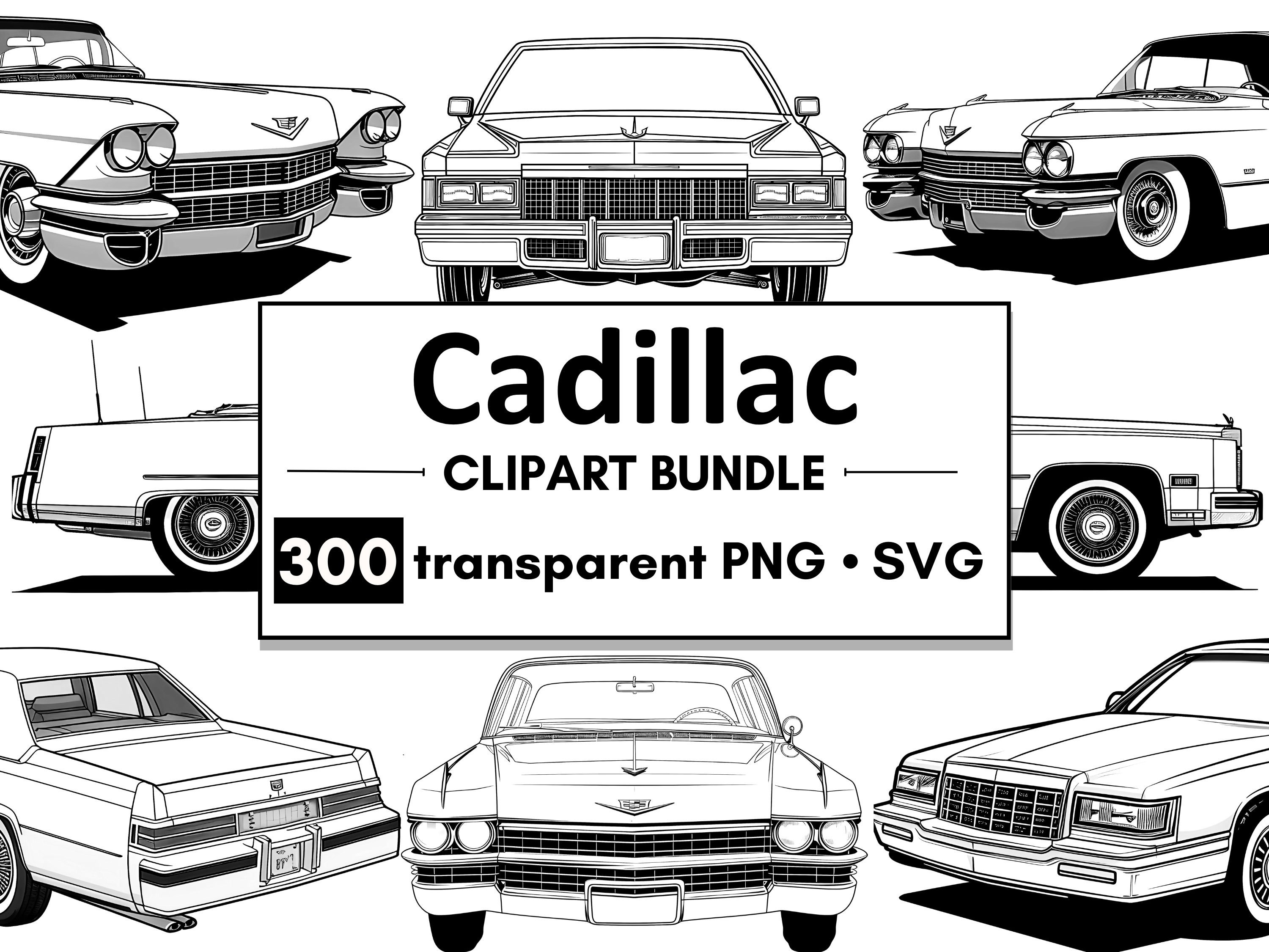 300 Cadillac Cars Clipart | PNG + SVG Transparent Background ...