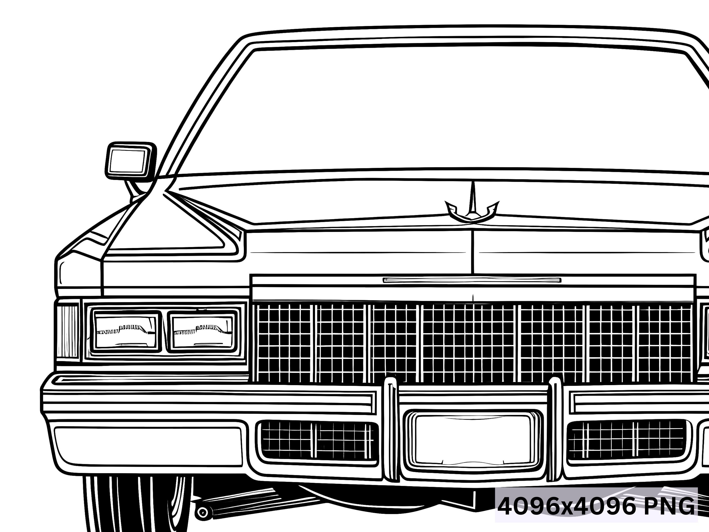 300 Vintage Cadillac Cars Clipart: PNG + SVG Vector Files - Etsy