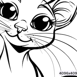 650 Cute Cats | PNG + SVG 300dpi, Doodle Style Clipart, Cat Decor ...