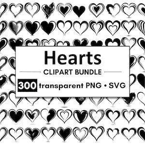 300 Heart Cliparts | PNG + SVG Transparent Background | Commercial Use ...