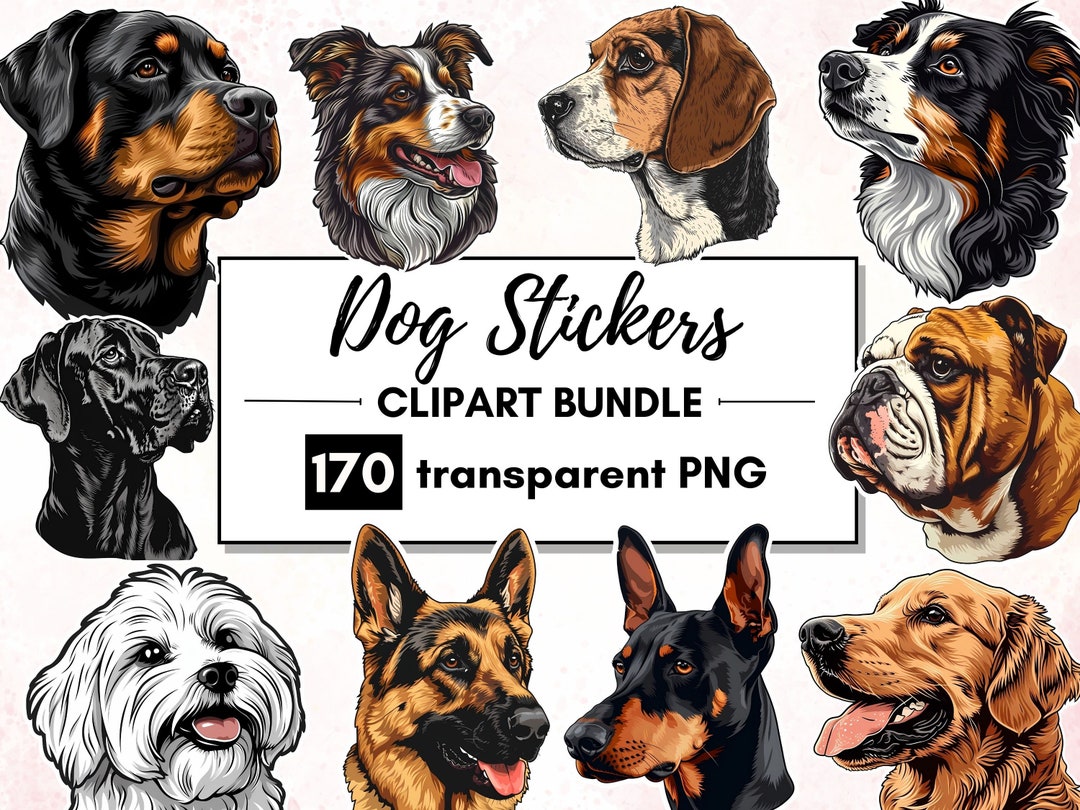 170 Dog Sticker Clipart | PNG | Cute Dog Sticker, Dog Breeds, Animal ...