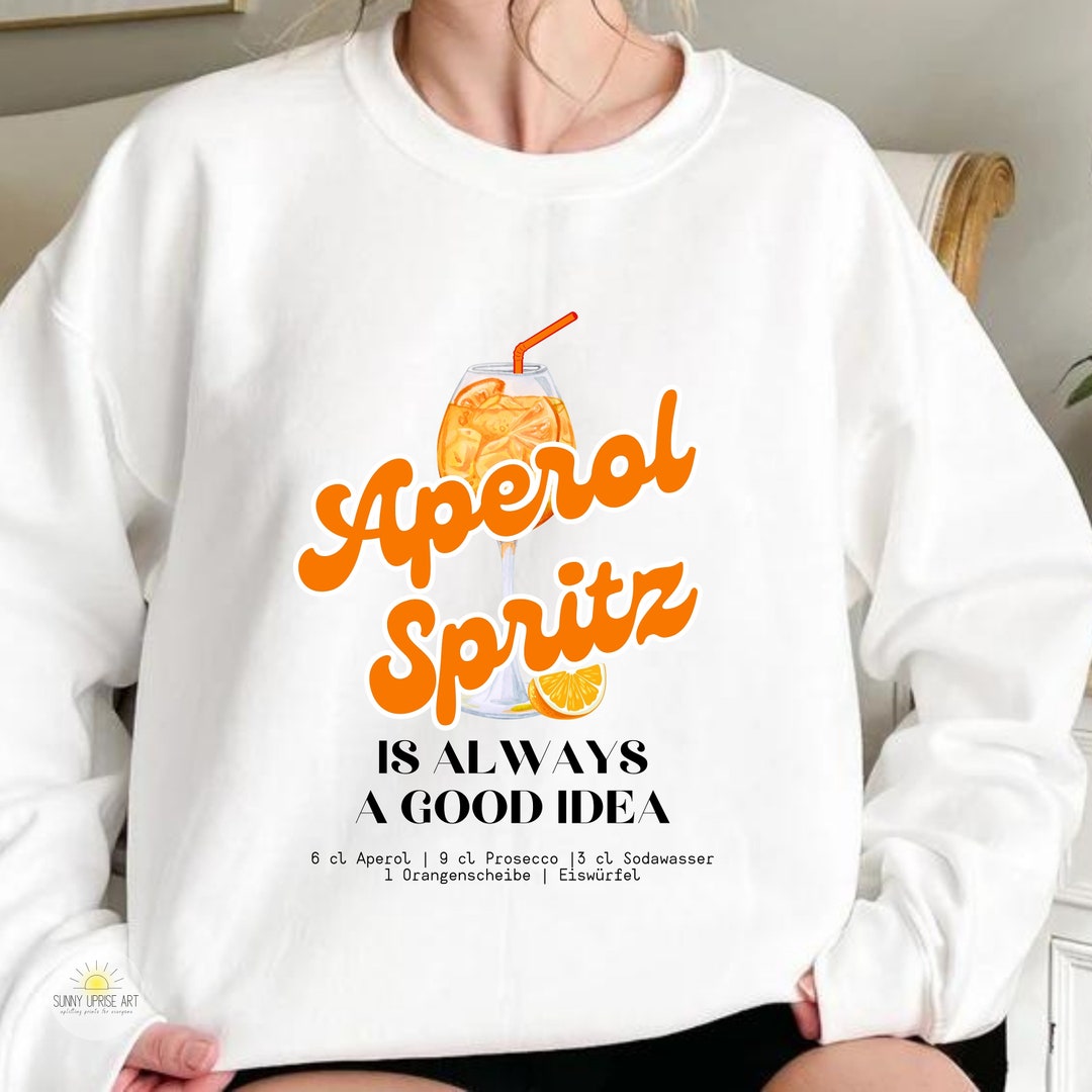 Aperol Spritz Pullover, Aperol Pulli, Karneval Kostüm, Aperol Shirt ...