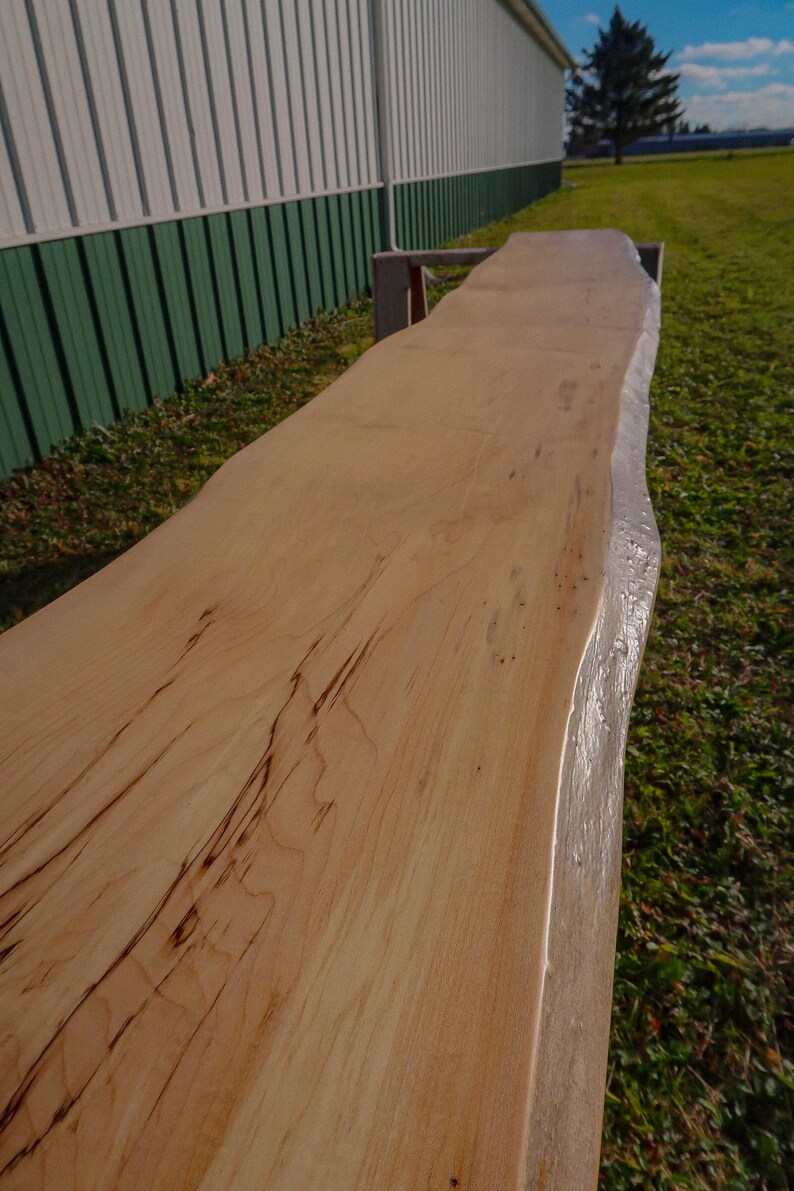 Spalted Maple Finished Slab - Perfect for Furniture, Countertops, or ...