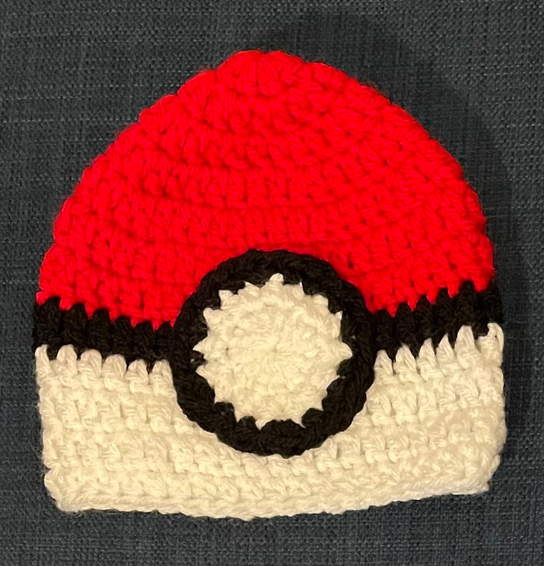 Babies Inspired by Pokémon Poke Ball Hat Size 3 Months - Etsy