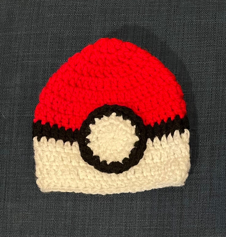 Babies Inspired by Pokémon Poke Ball 12 Months Baby Hat - Etsy