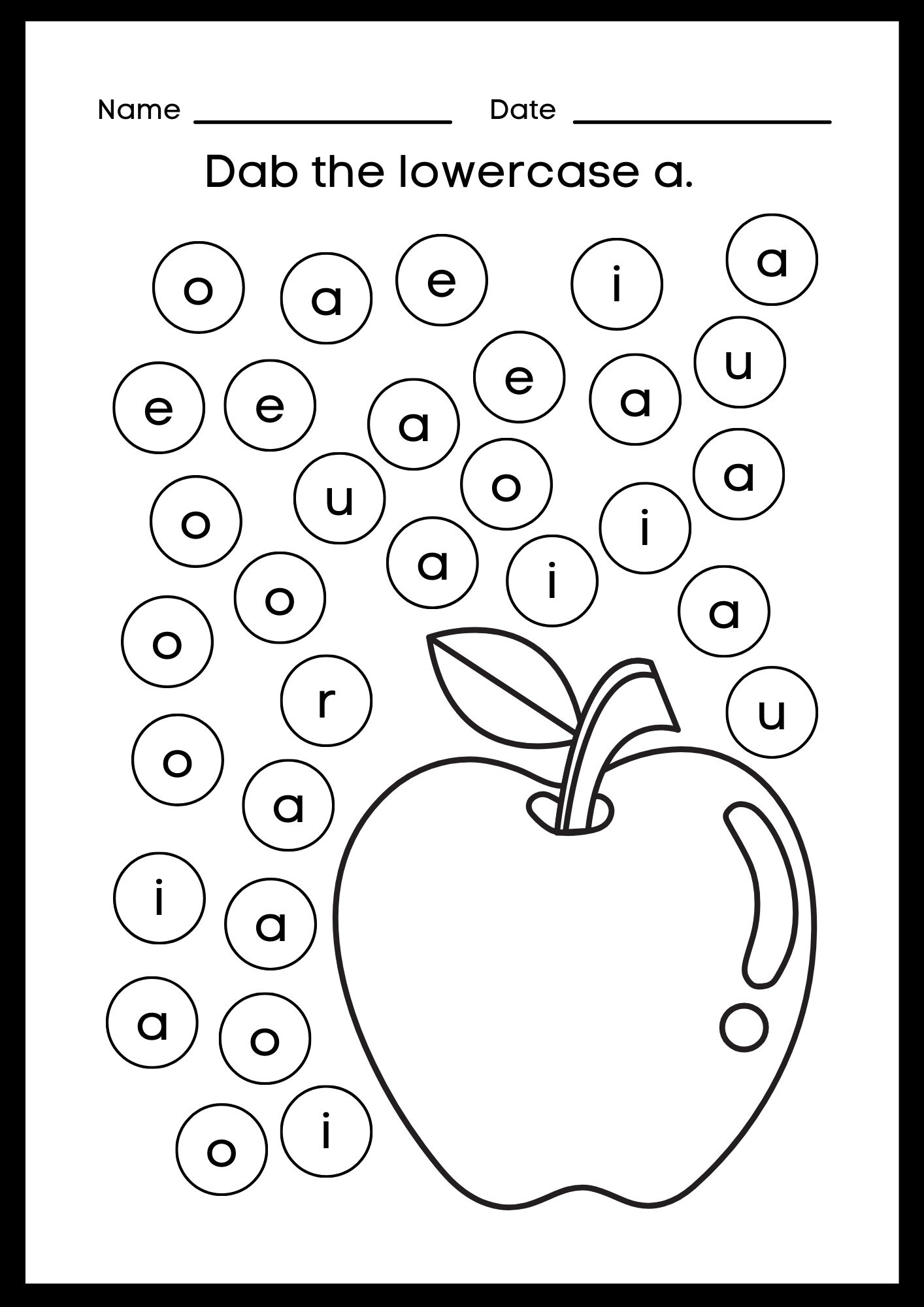 Alphabet Activity Pages Letter Aa Kindergarten Worksheets for Kids - Etsy