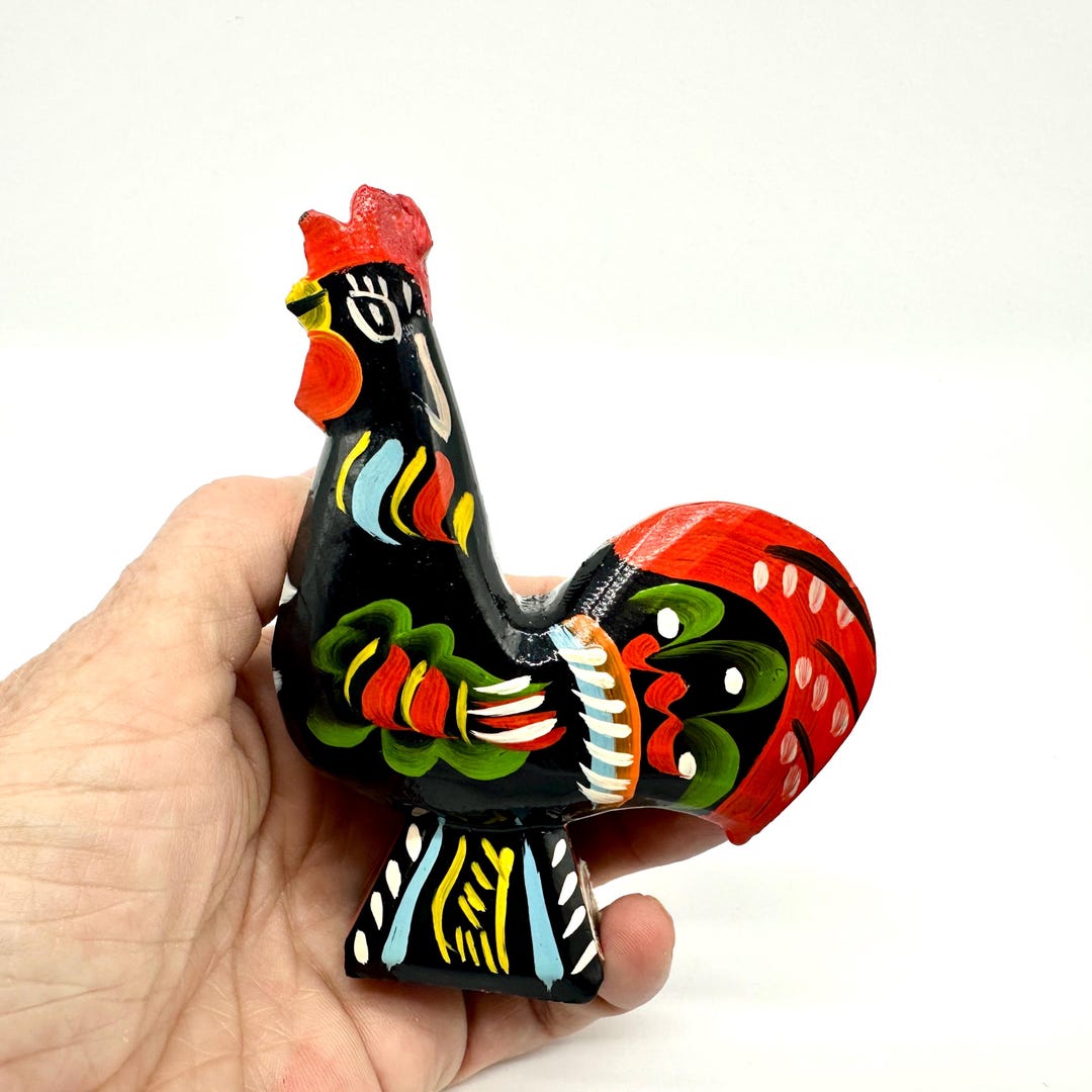 Vintage Swedish Dala Rooster – Handcrafted by Nils Olsson, 11 Cm Folk ...