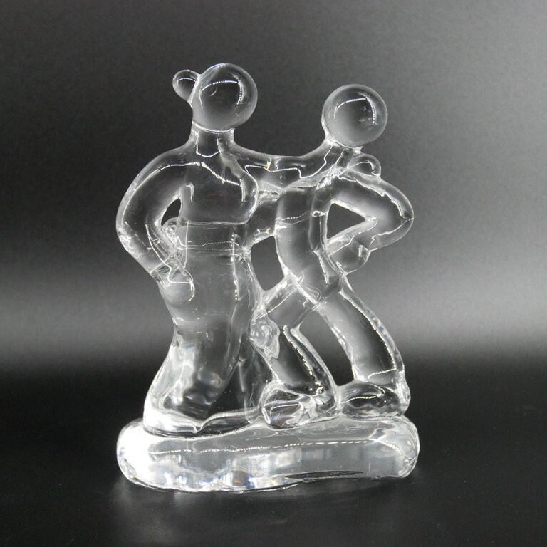 Vintage Art Glass Dancing Figures Designed by Tyko Axelsson Reijmyre ...