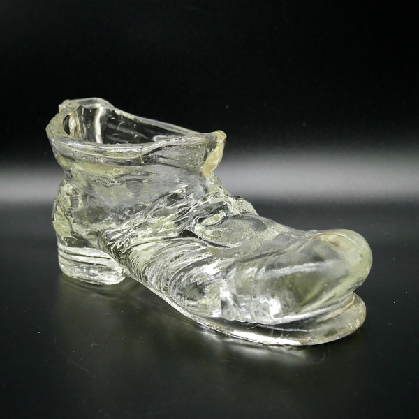 Vintage Glass Shoe - Etsy