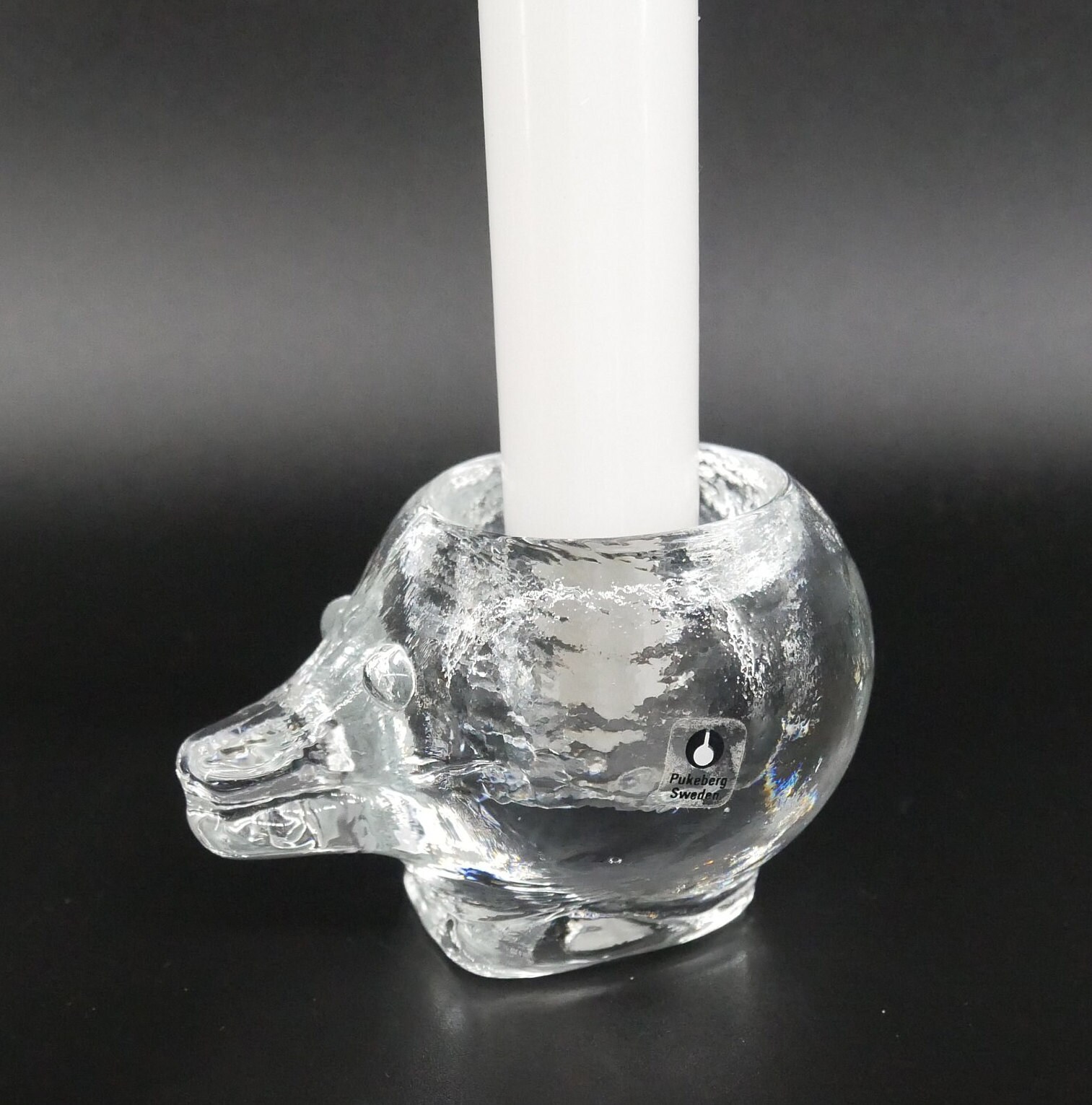 Vintage PUKEBERG Sweden Art Glass Duck Votive Candle Holder - Etsy