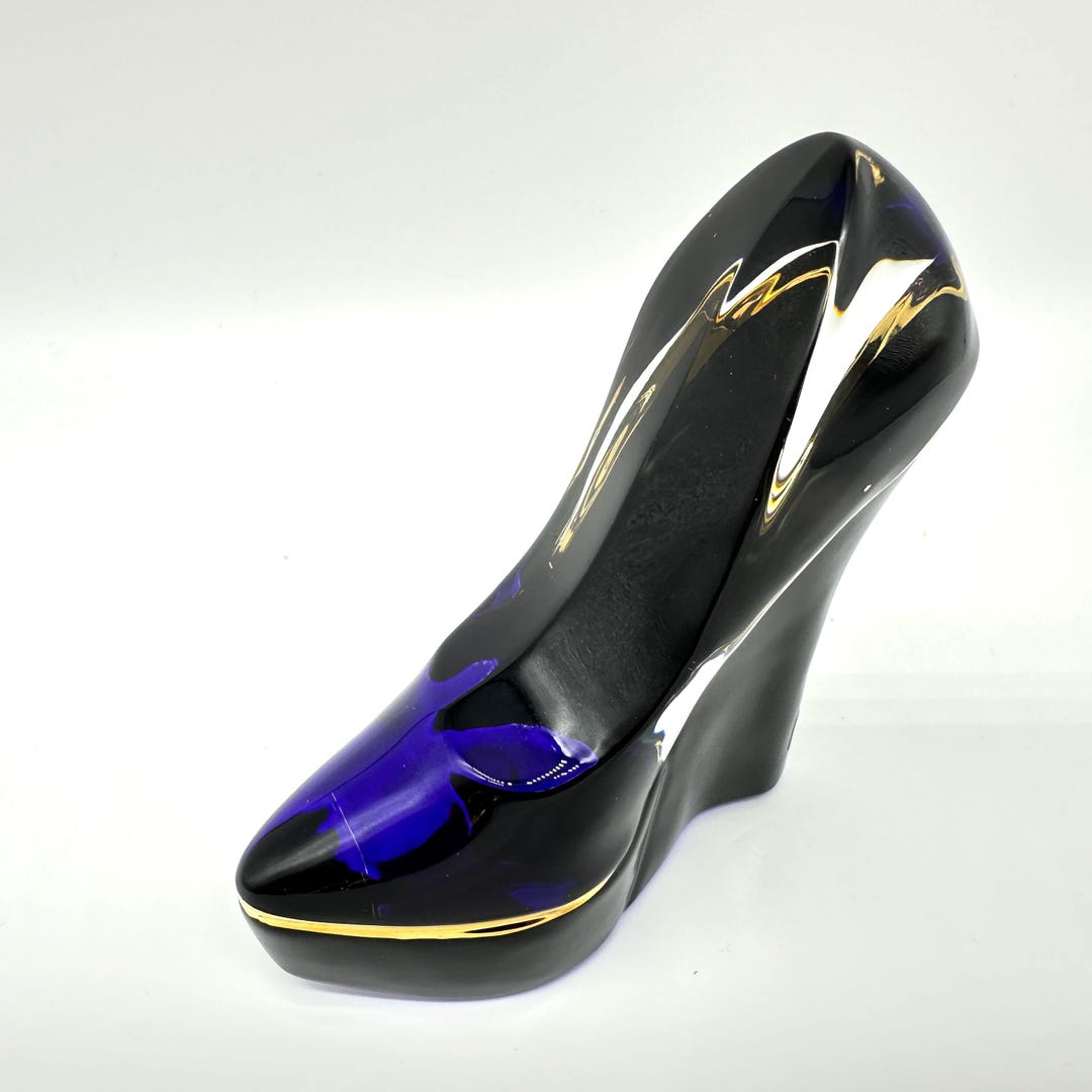 Kosta Boda Glass Shoe Sculpture – ‘make Up’ Series - Etsy