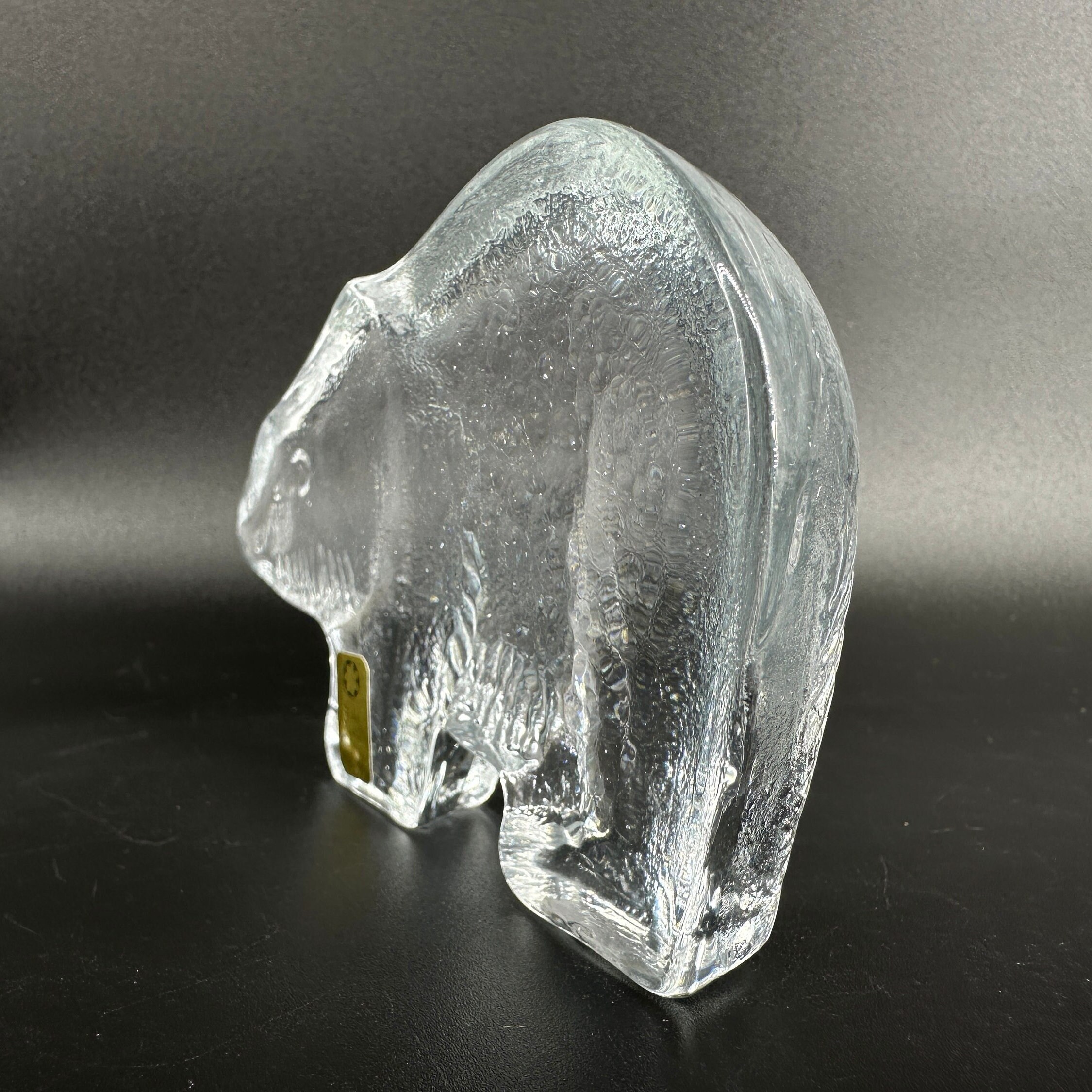 Lisa Larson Glass Polar Bear Vintage Crystal Animal Figurine ...
