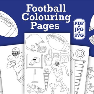 Football Colouring Pages, Kids Coloring Page, Sports, Printable ...