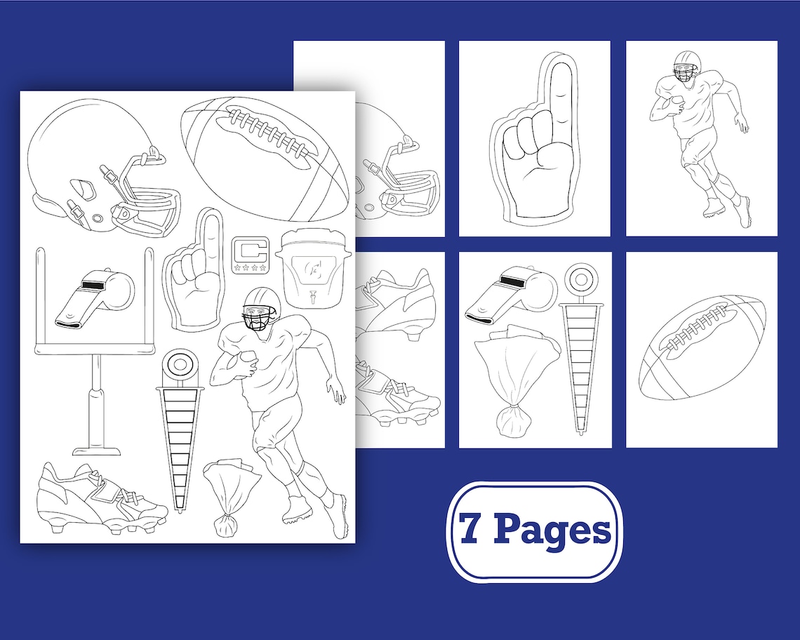 Football Colouring Pages, Kids Coloring Page, Sports, Printable ...