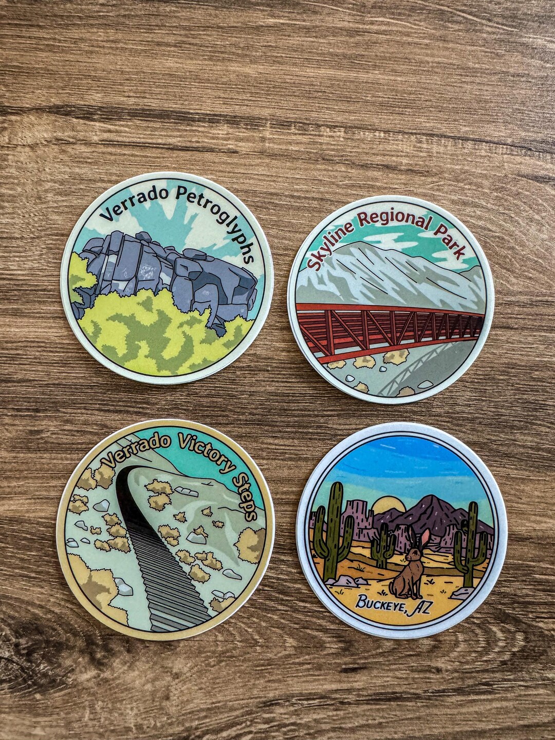 Buckeye, Arizona Sticker Pack- 3" Vinyl Sticker, Laptop or Waterbottle ...