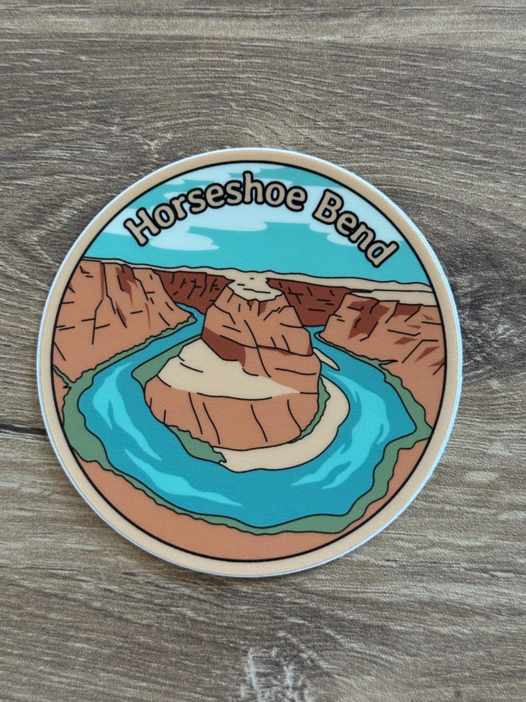Horseshoe Bend- 3" Vinyl Sticker, Laptop or Waterbottle Decal ...