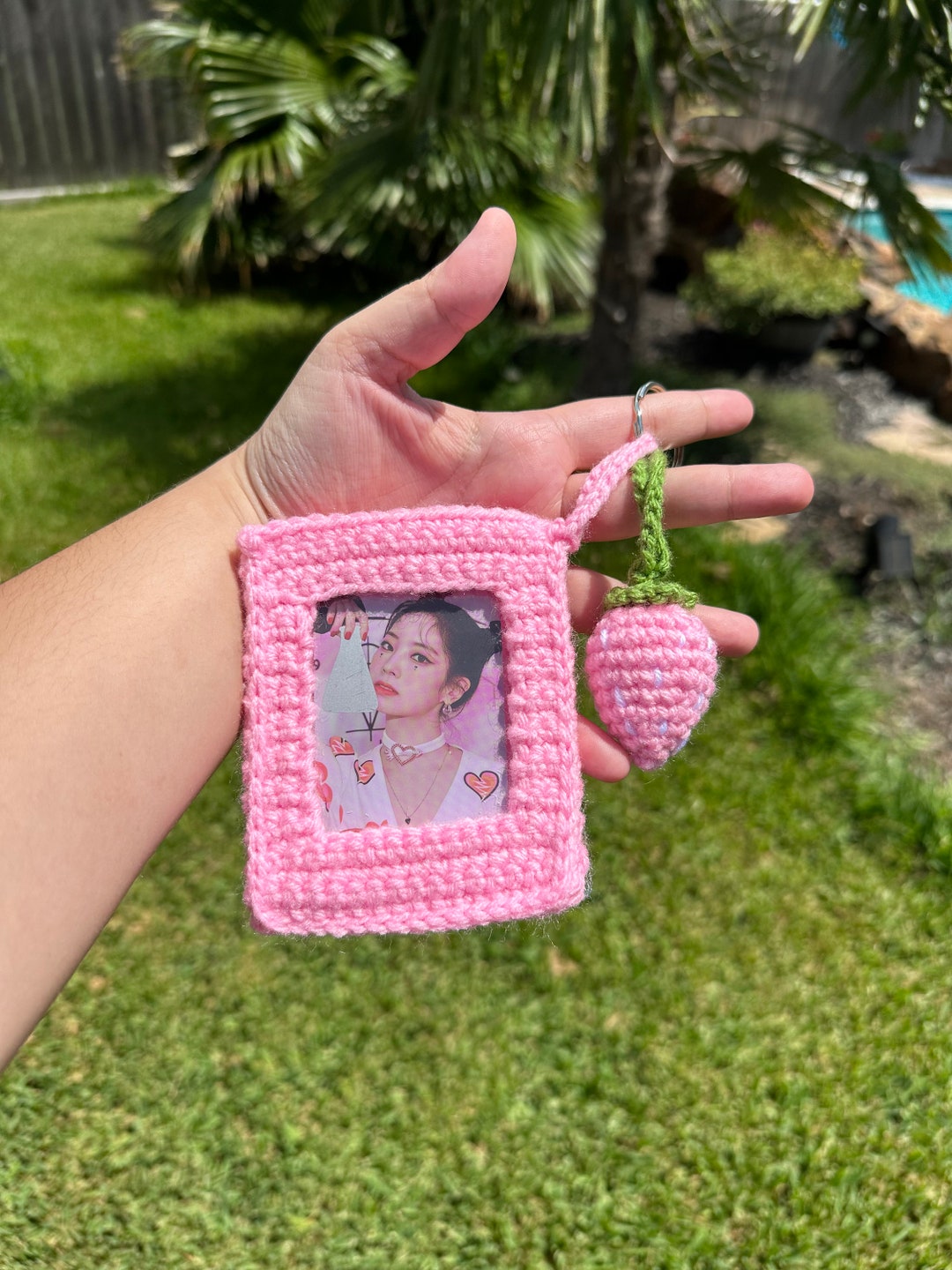 Strawberry Photo Card Holder - Etsy