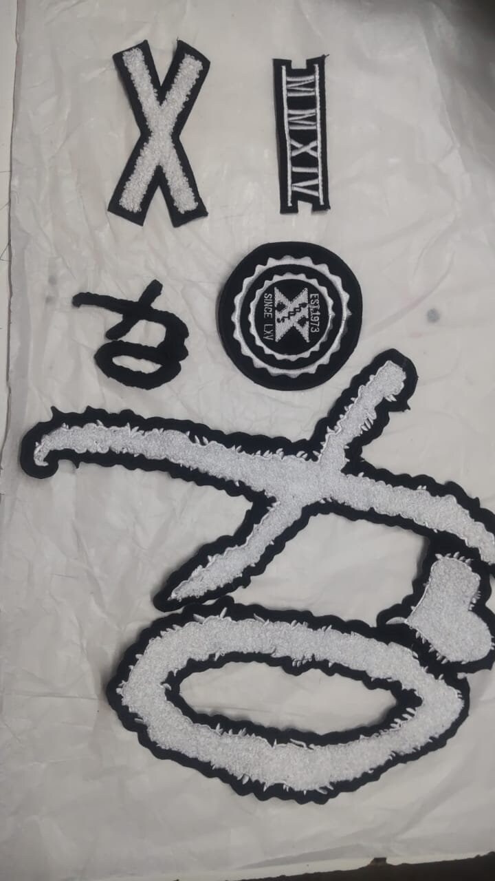 Weeknd XO Varsity Jacket Black and White Patches - Etsy