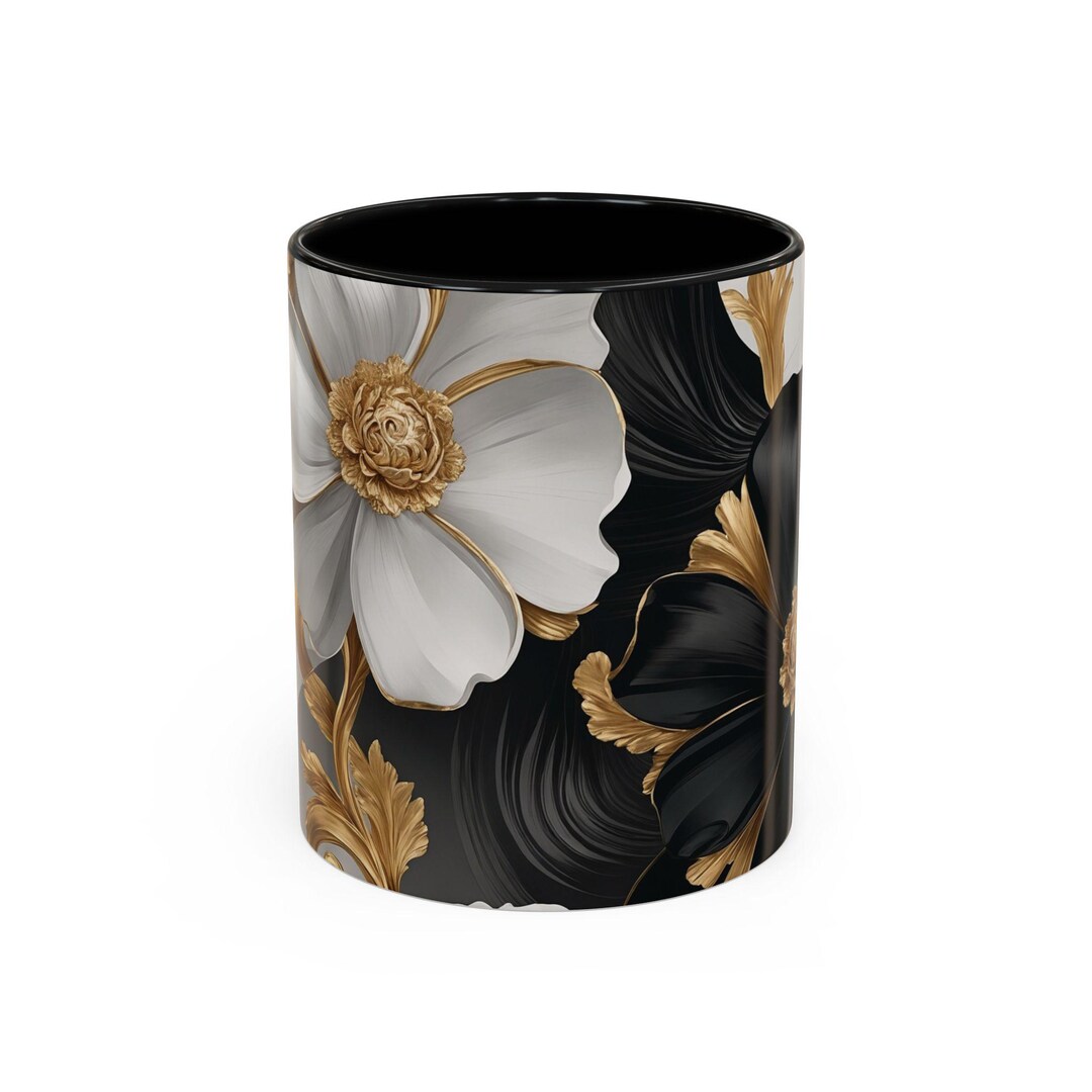 Luxury Accent Coffee Mug (11, 15oz) - Elegant Tea Cup, Special Present ...