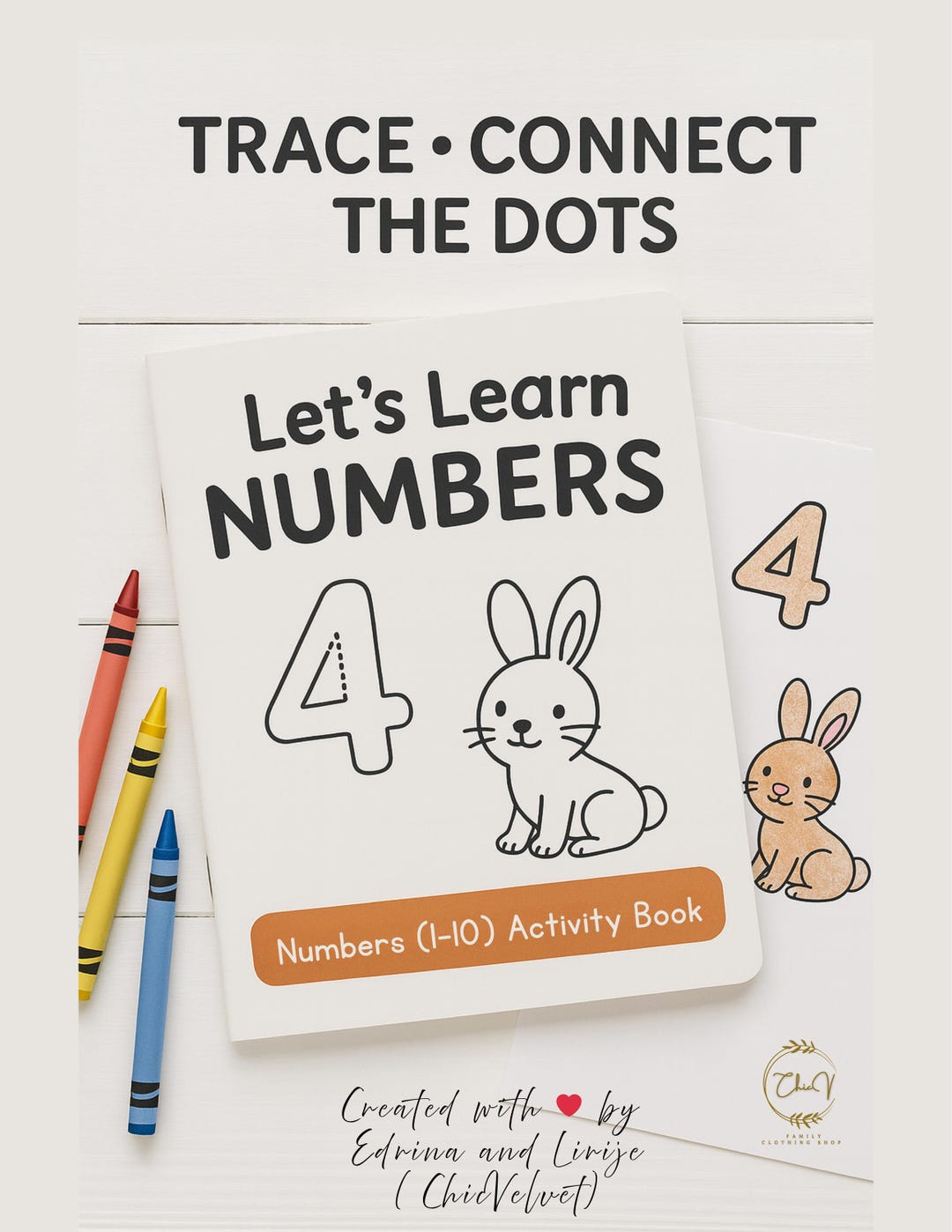 Let’s Learn Numbers! Printable Tracing & Coloring Book for Kids (ages 3 ...