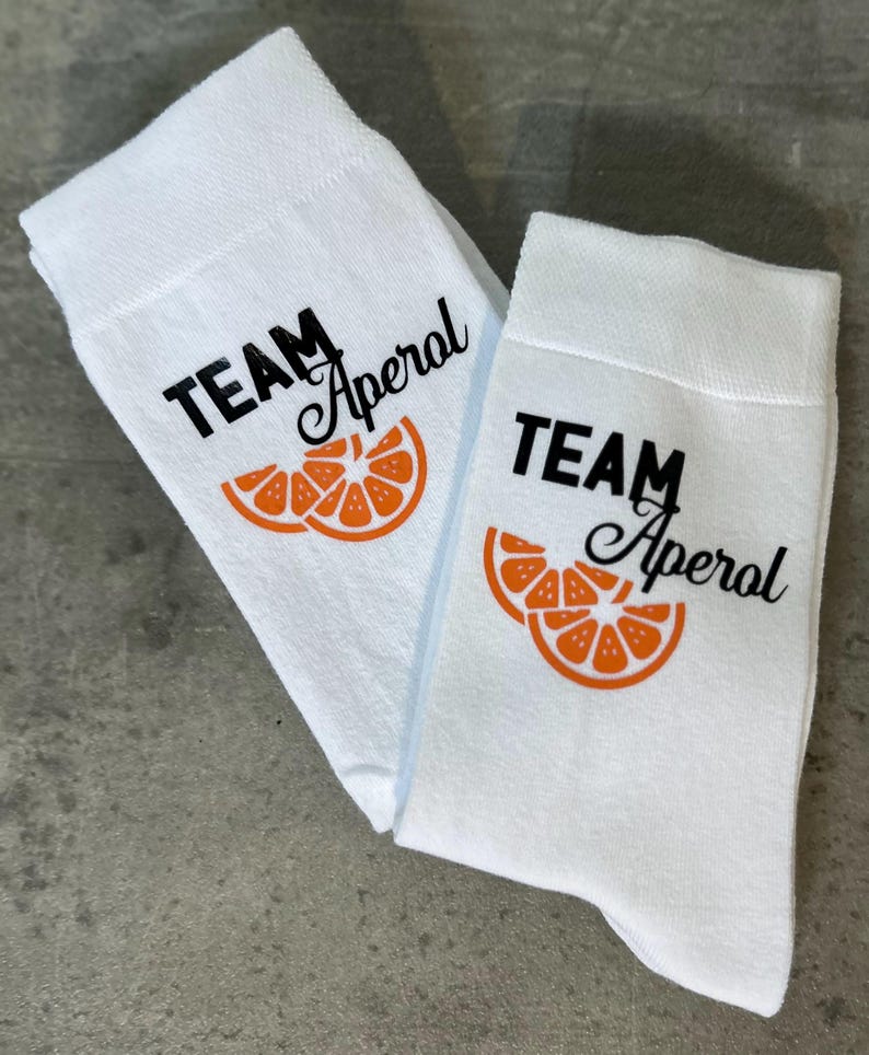 “team Aperol” Socks in White - Etsy