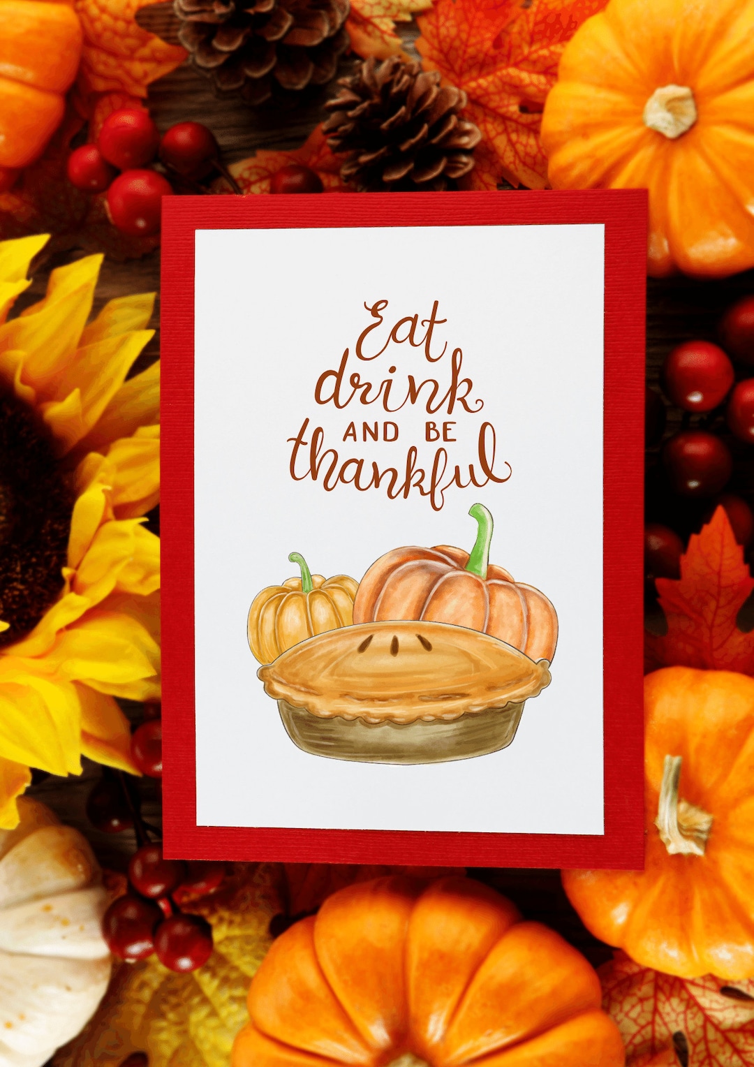 Thanksgiving Digital Card Happy Thanksgiving Digital - Etsy