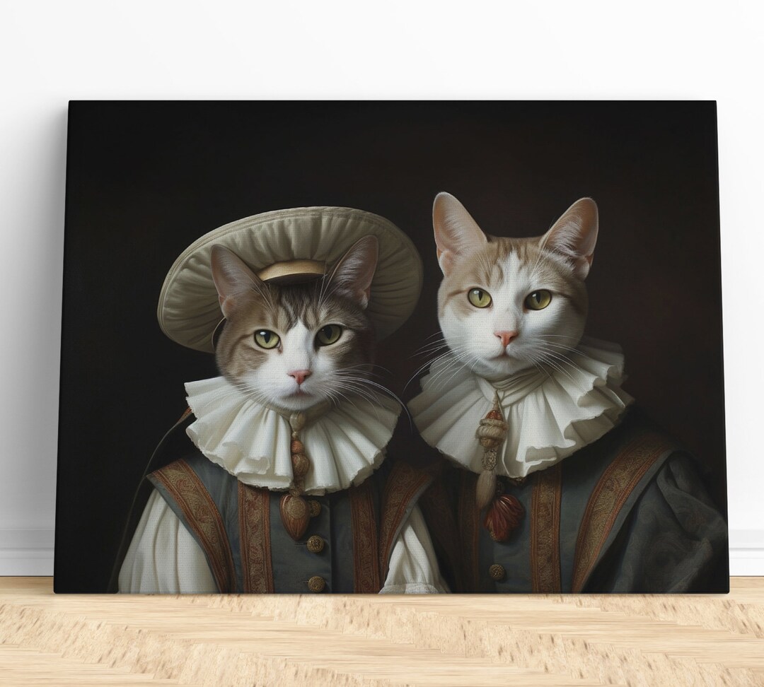 Canvas, Renaissance Pet Portrait, Pet Portrait, Pet Portrait From Photo ...