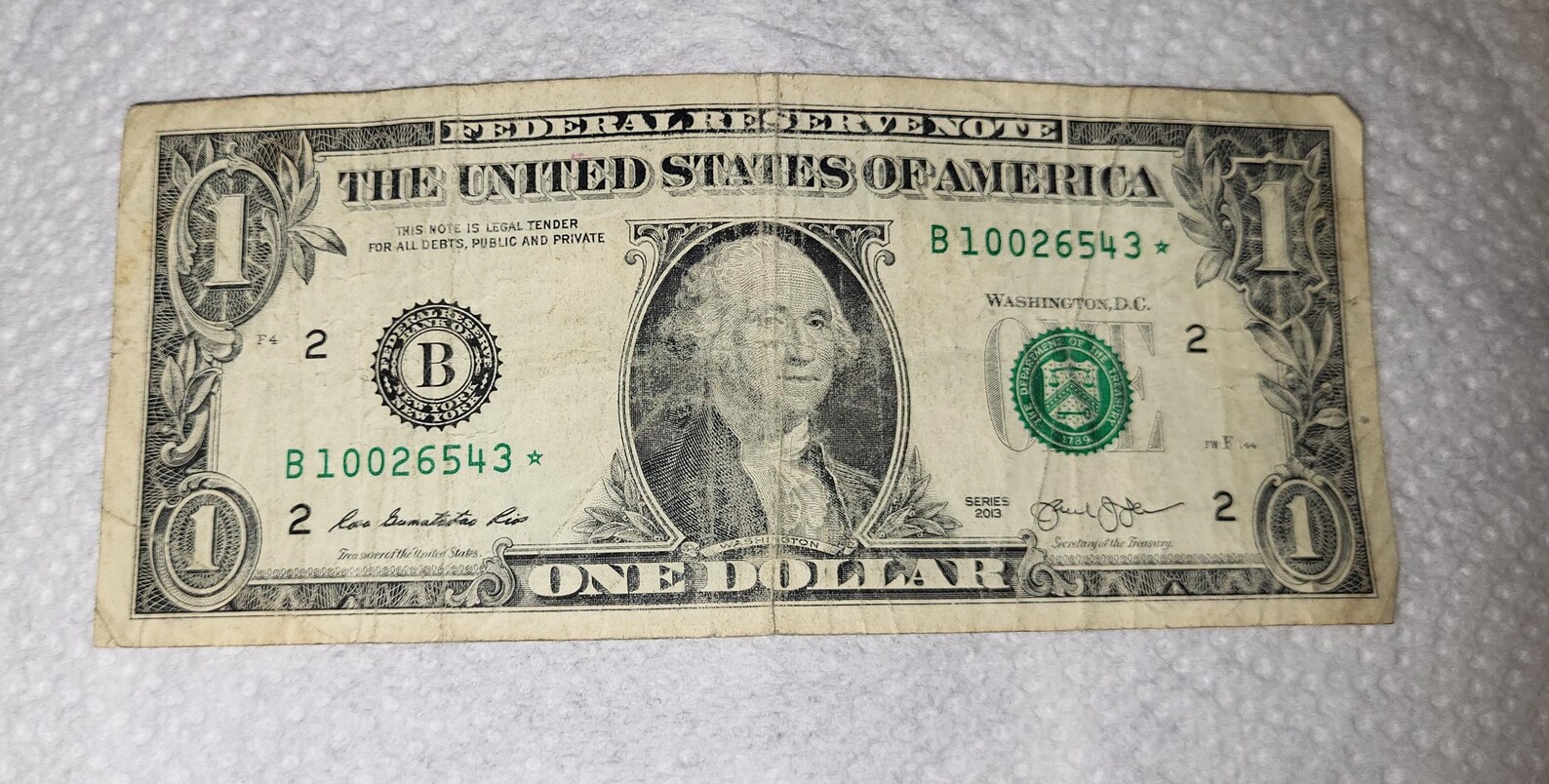 2013 Star 4 Digit Ladder One Dollar Bill Note New York - Etsy