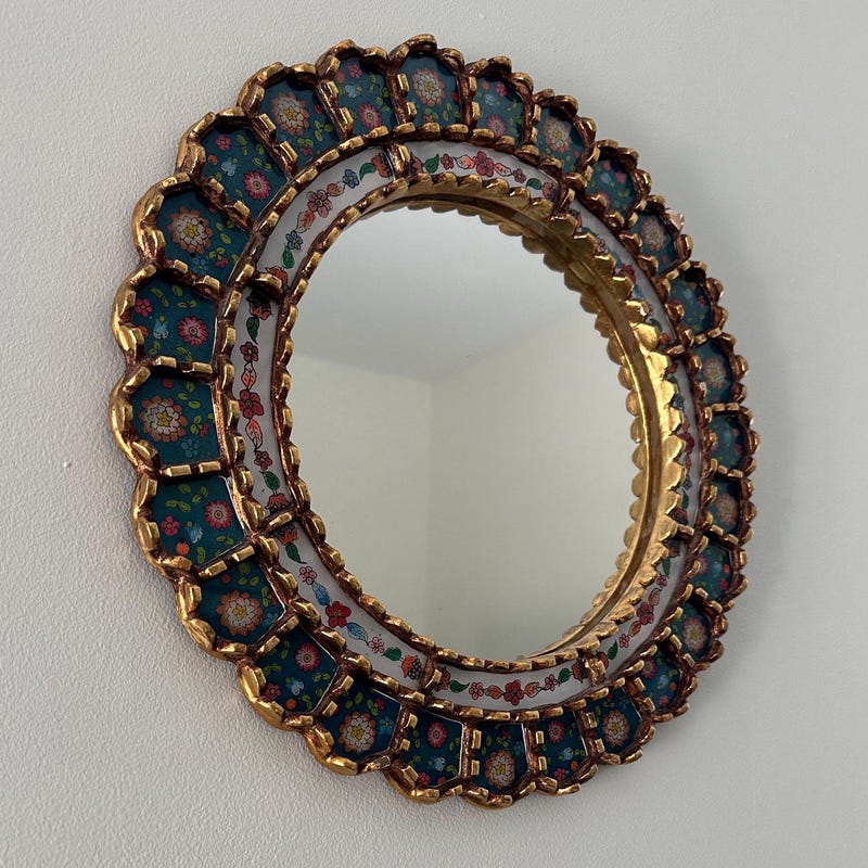 Hand Painted Mirror - Etsy