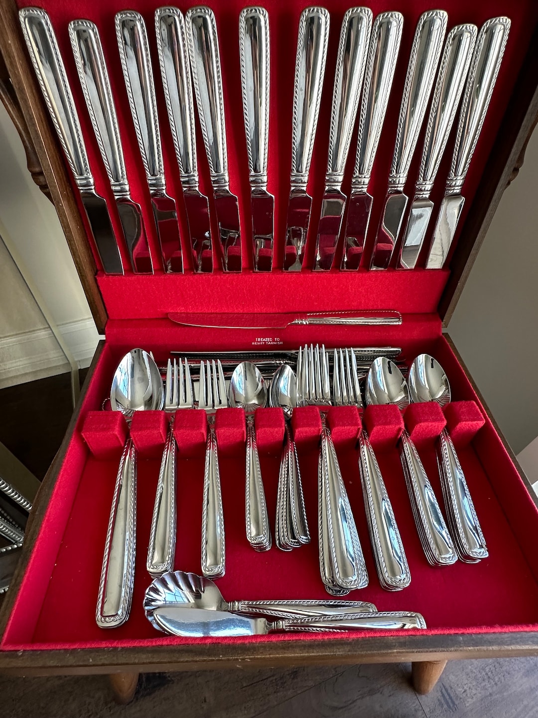 Vintage Reed & Barton Stainless Steel Flatware Set for 12 - Etsy